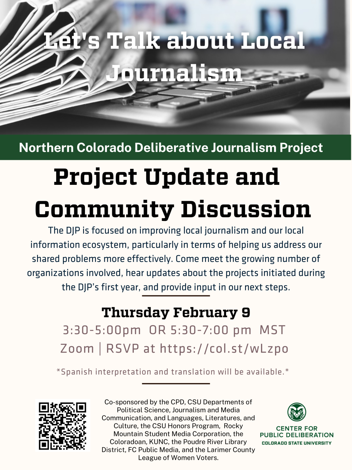 Deliberative Journalism Project - Project Update and Community ...